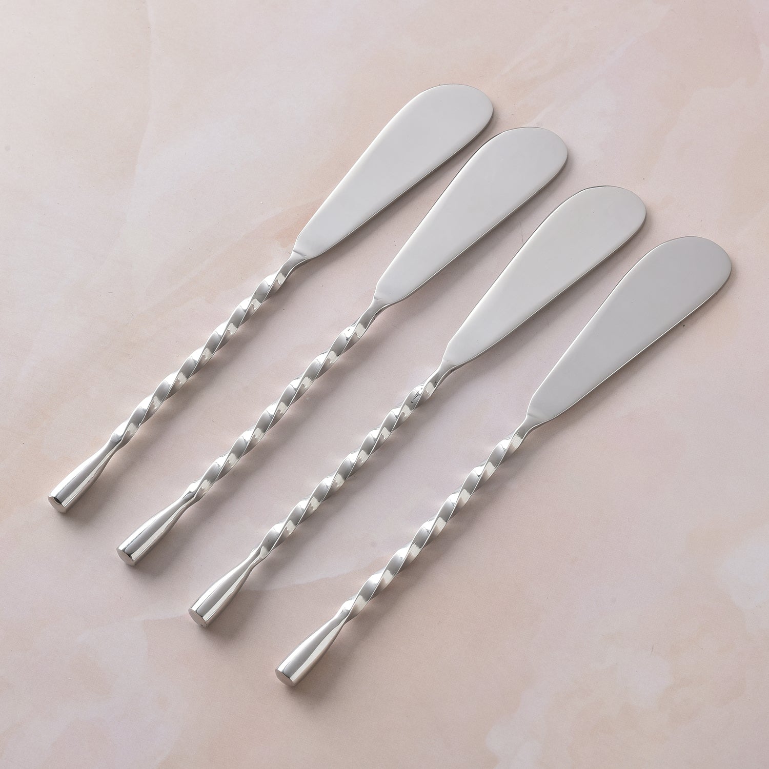 Get Premium Spiral Drop Butter Knife/Spreader 4 Pcs. Set